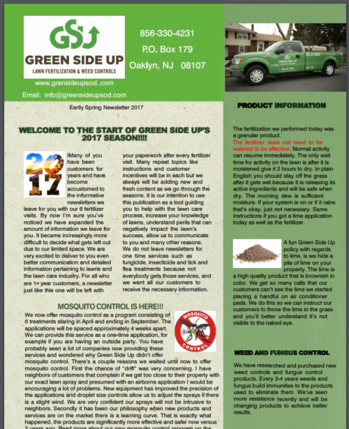 Green Side Up - Lawn Fertilization and Weed Control